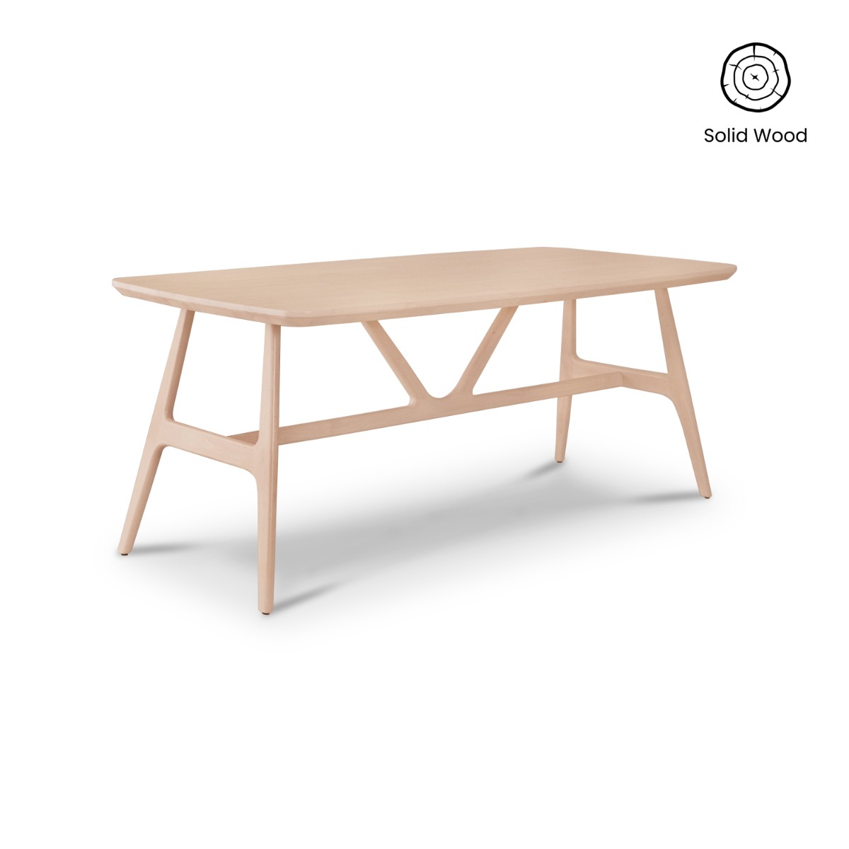 Freda Washed Oak Dining Table 180cm