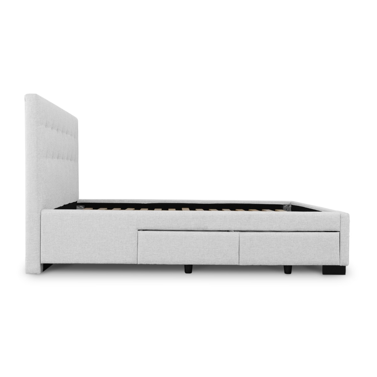 Lillian Oatmeal Queen Bed with 4 Drawers