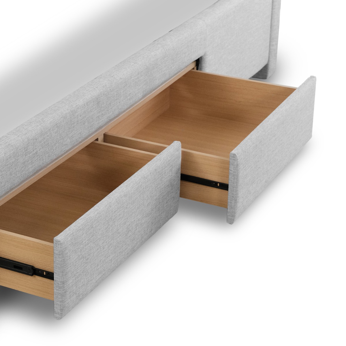 Lillian Oatmeal Queen Bed with 4 Drawers
