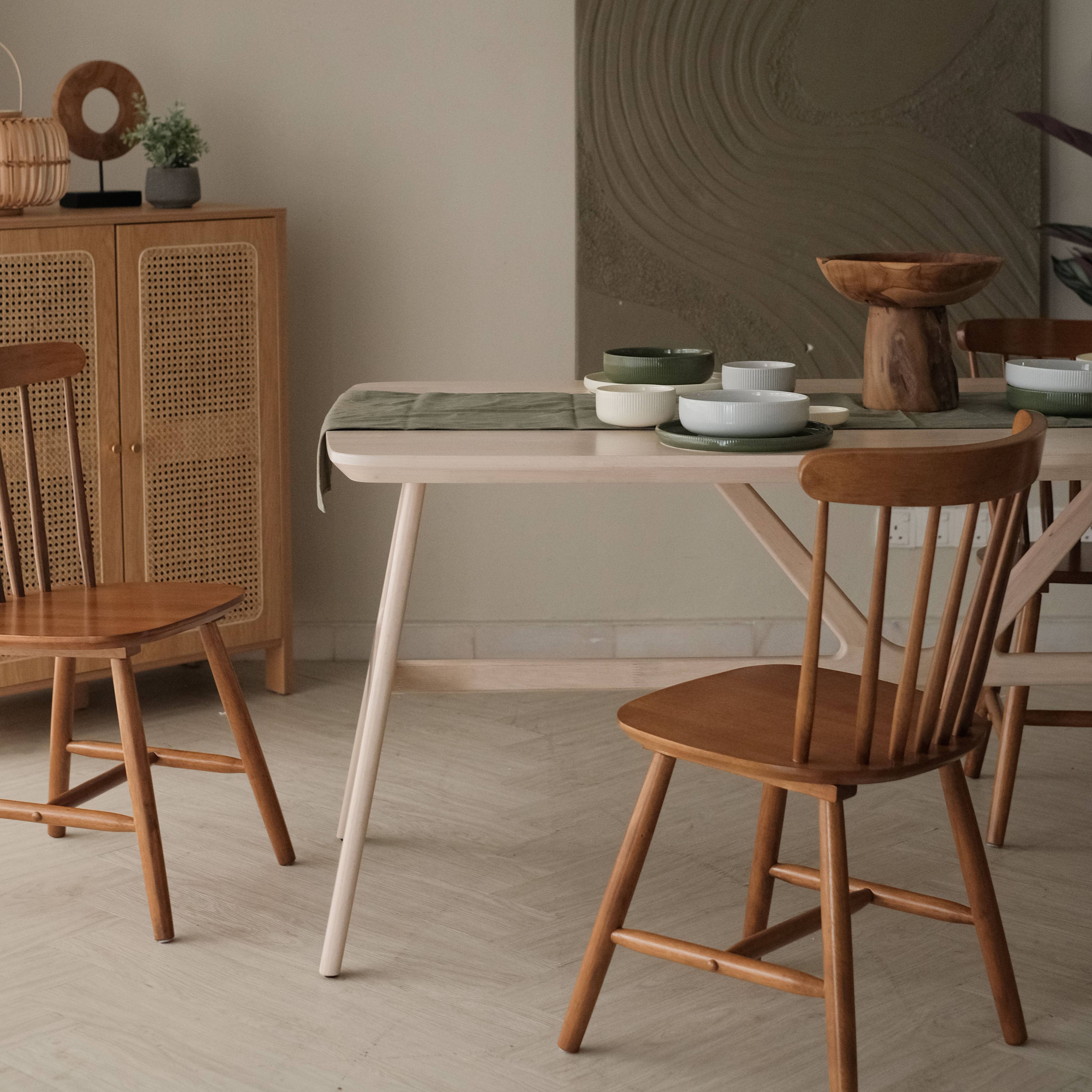 Freda Washed Oak Dining Table 180cm